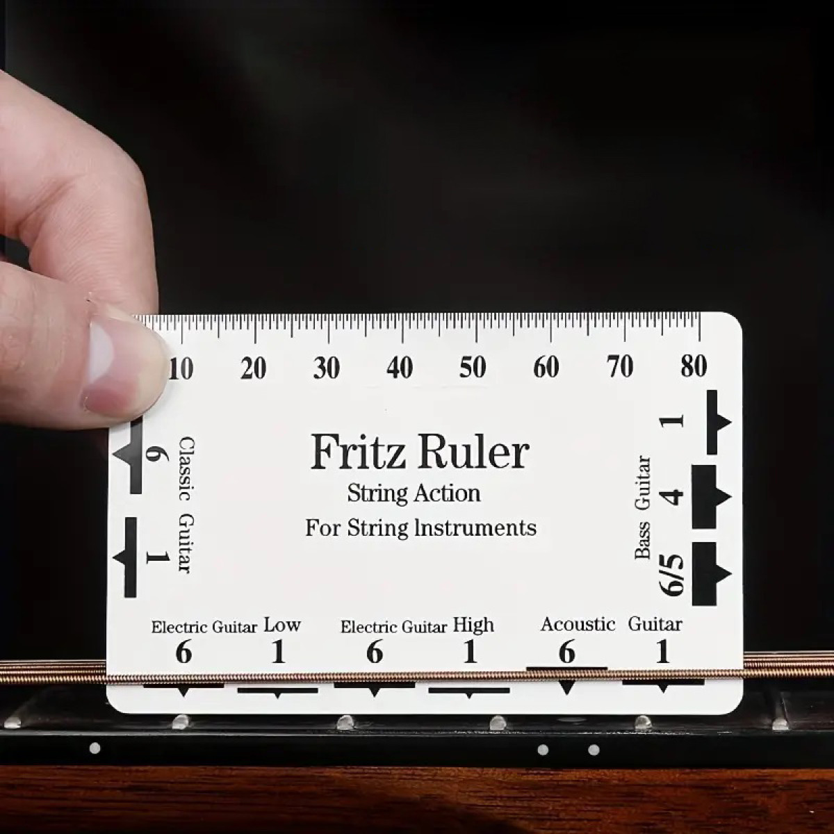 FRITZ RULER - STRING ACTION GAUGE & STRING PITCH RULER