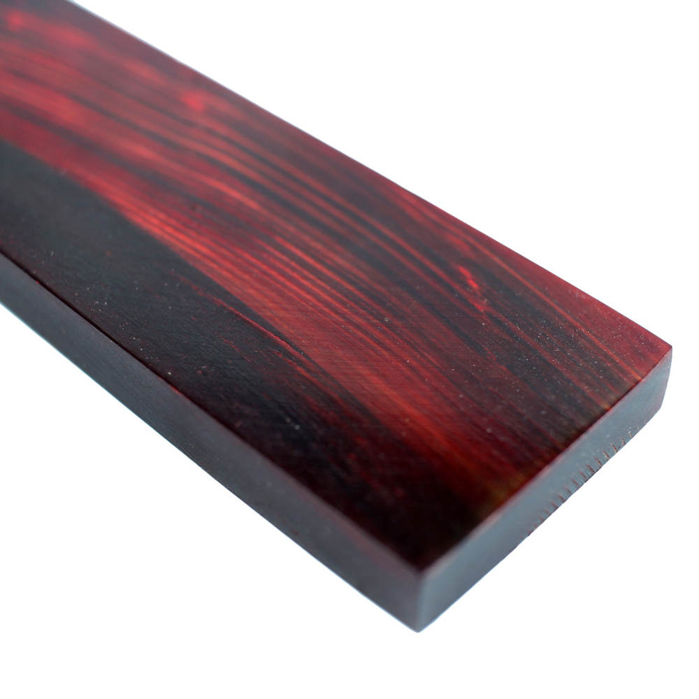 WATER BUFFALO HORN MATERIAL WITH RED STRIPES