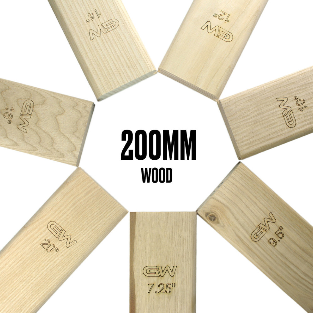 200MM WOOD RADIUS SANDING BEAMS FOR FRETBOARD