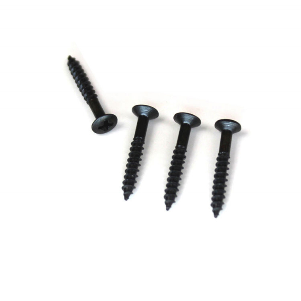 SET OF 4 MOUNTING RING SCREWS - BLACK