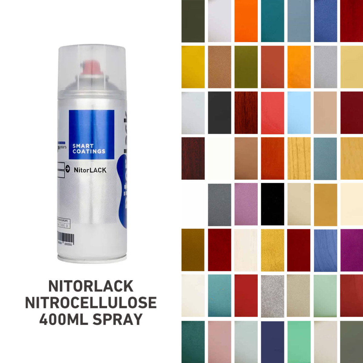 NITORLACK NITROCELLULOSE COLORS - 400ML SPRAY