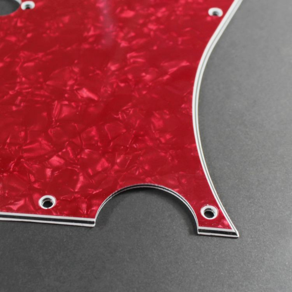 TELE STYLE PICKGUARD REPLACEMENT - RED PEARL 3 PLY