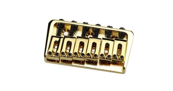 6 STRING HARDTAIL BRIDGE HIPSHOT STYLE GOLD