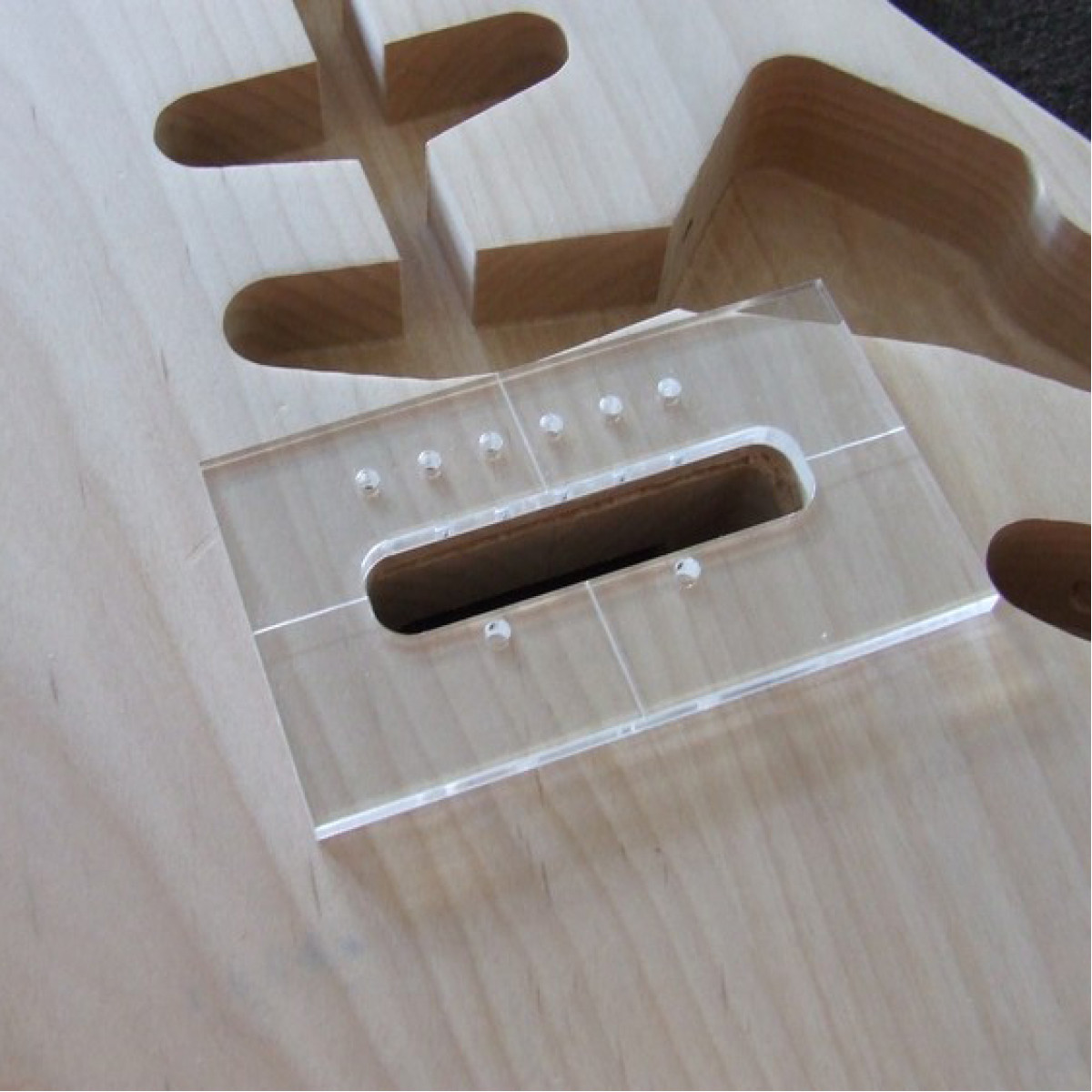 STRAT TREMOLO ROUTER TEMPLATE - SET OF 2